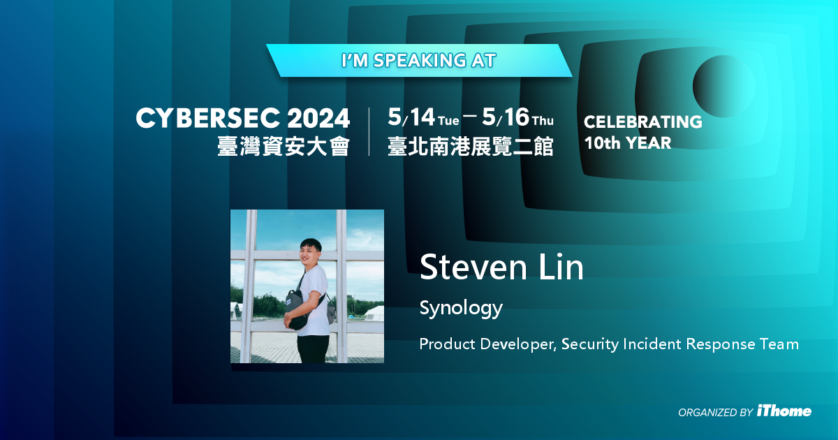 Steven Lin - CYBERSEC 2024